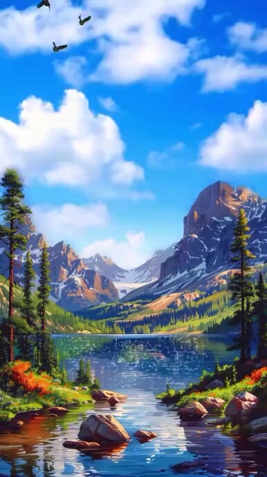 forest lake background video Template | PosterMyWall