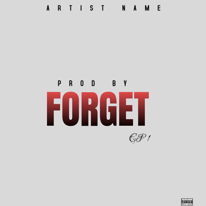 Forget album cover Template | PosterMyWall