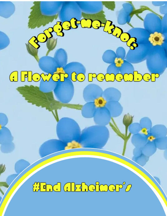 Forget me knot Template | PosterMyWall