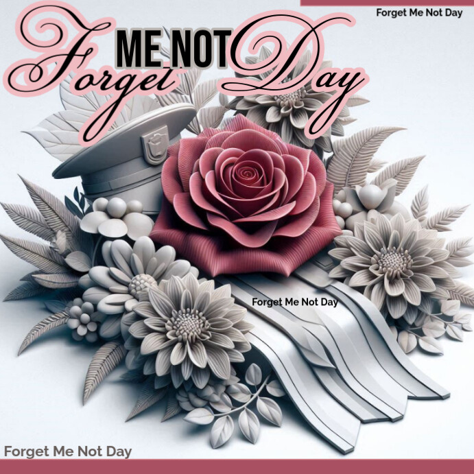 Plantilla de Forget Me Not Day | PosterMyWall
