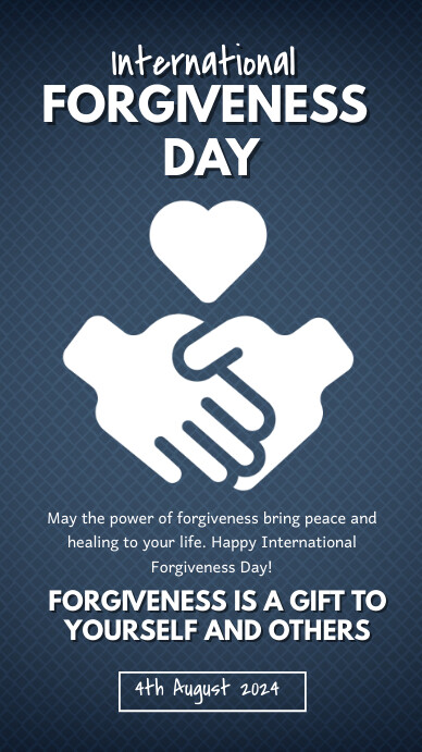 Plantilla de Forgiveness Day, International Forgiveness Da | PosterMyWall