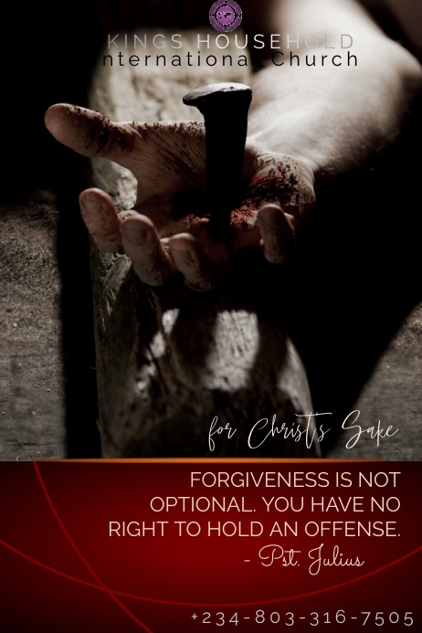 Forgiveness Template | PosterMyWall