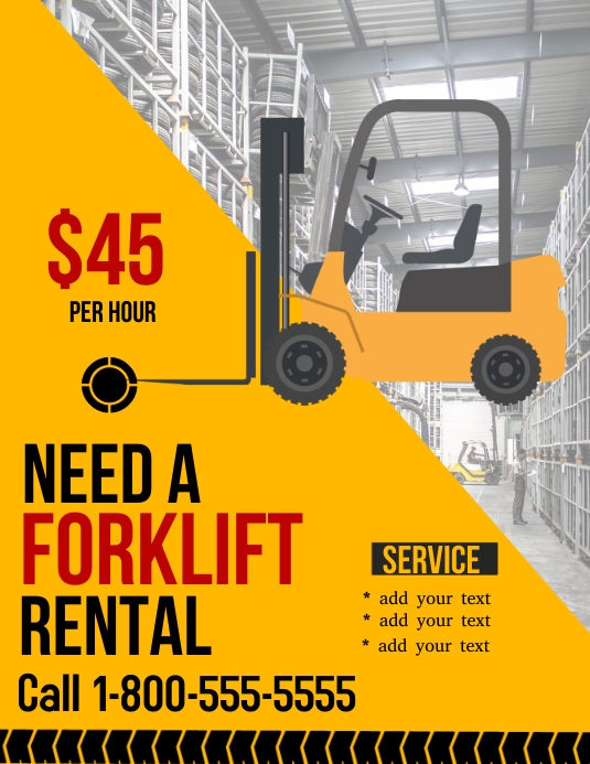 Forklift Warehouse Template | PosterMyWall