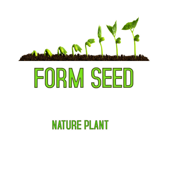 Form Seed Nature Plant Company Logo Template | PosterMyWall
