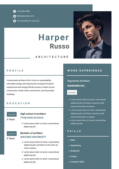 Formal Resume Template | PosterMyWall