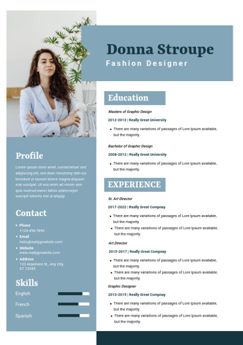 Formal Resume Template | PosterMyWall