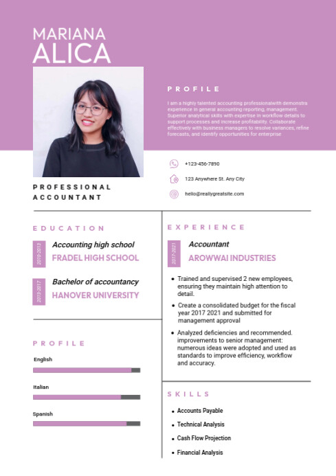 Formal Resume Template | PosterMyWall