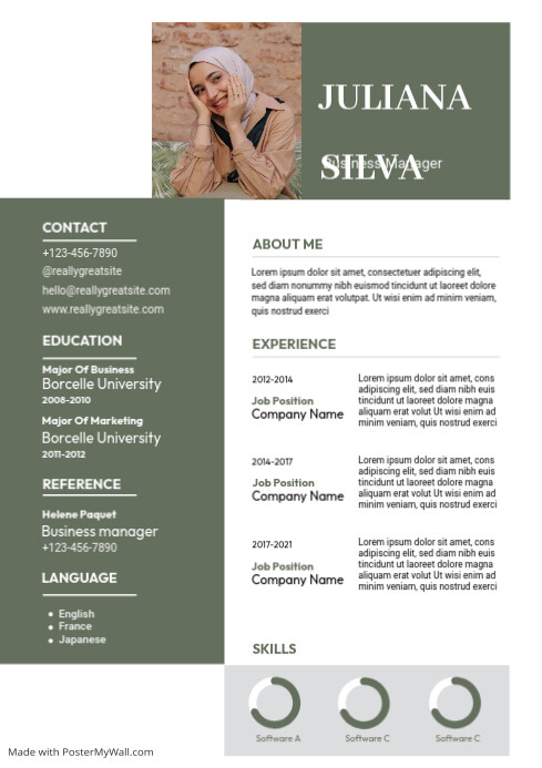 Copy of Formal Resume Template | PosterMyWall