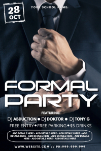 Formal Party Poster Template | PosterMyWall