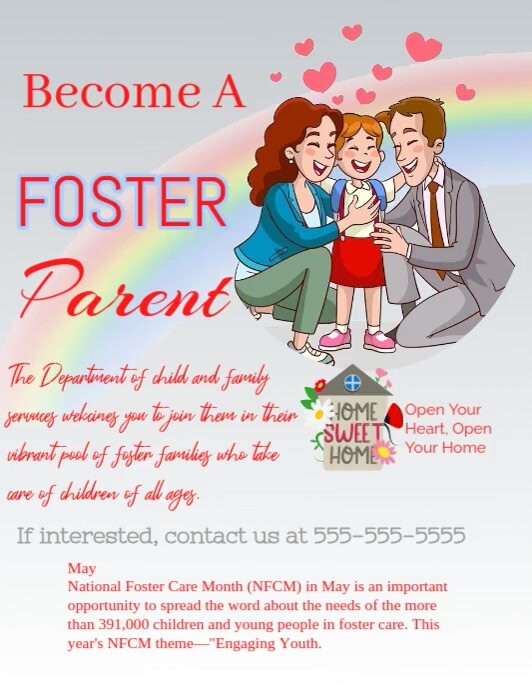 Copy of Foster Care Flyer | PosterMyWall