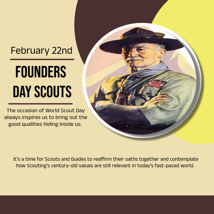Plantilla de Founders Day Scouts | PosterMyWall