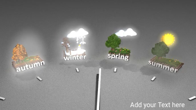 Four Seasons digital video template | PosterMyWall