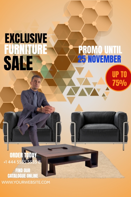 furniture store big discount template | PosterMyWall