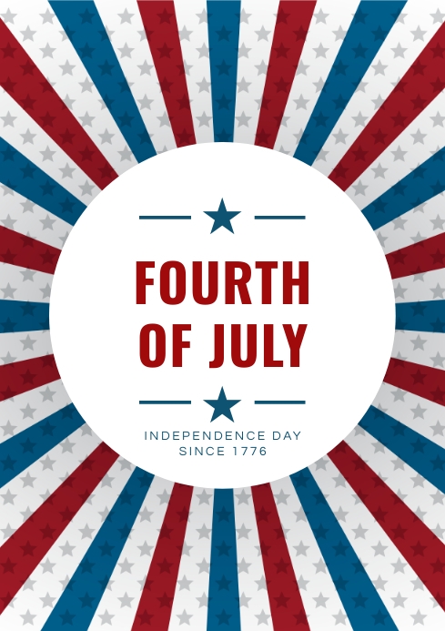 Fourth Of July A4 Template | PosterMyWall