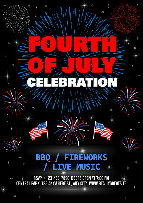 Fourth of July Celebration Ads Template | PosterMyWall