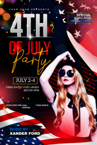 fourth of July Celebration ads Template | PosterMyWall