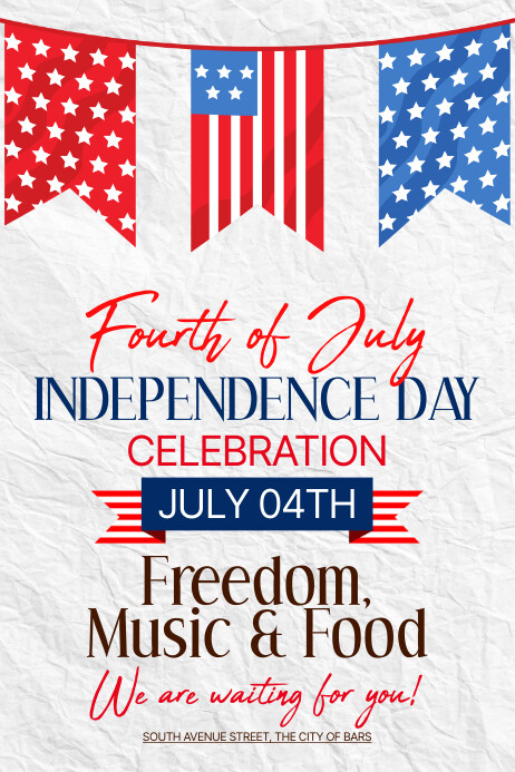 Plantilla de Fourth of July Celebration | PosterMyWall