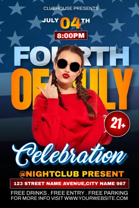 Fourth Of July Celebration Template | PosterMyWall