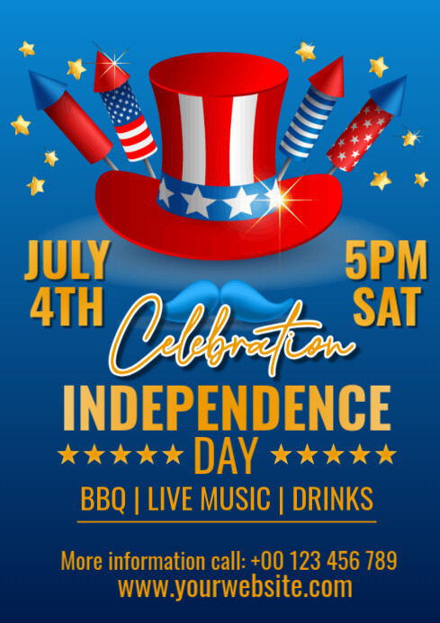 Copy of Fourth Of July Independence Day Celebration Flyer | PosterMyWall