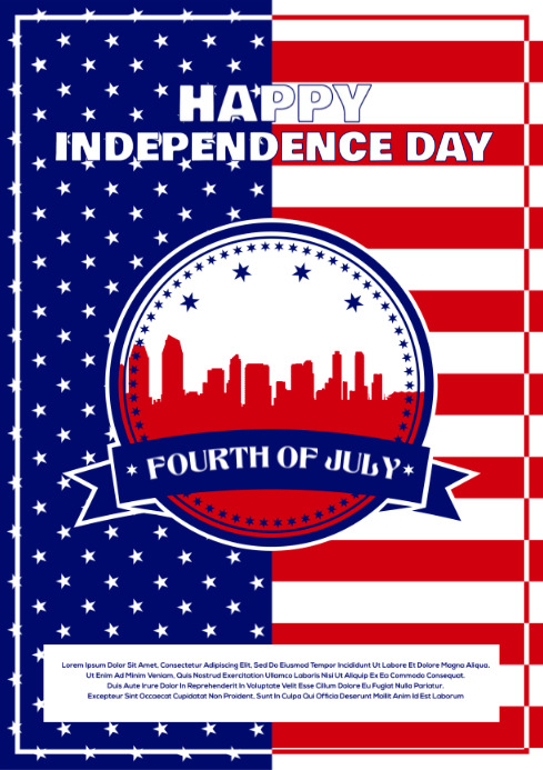 FOURTH OF JULY INDEPENDENCE DAY Template | PosterMyWall