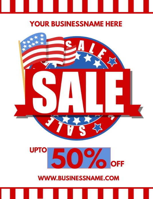 FOURTH OF JULY SALE FLYER TEMPLATE | PosterMyWall