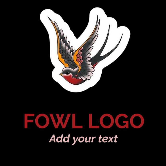 Plantilla de fowl logo | PosterMyWall