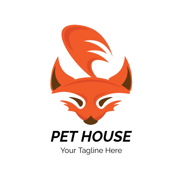 Fox Animal Wildlife Logo | Pet House Logo Des Template | PosterMyWall