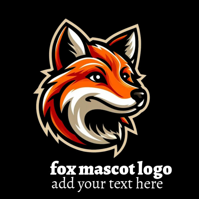 fox mascot logo Template | PosterMyWall