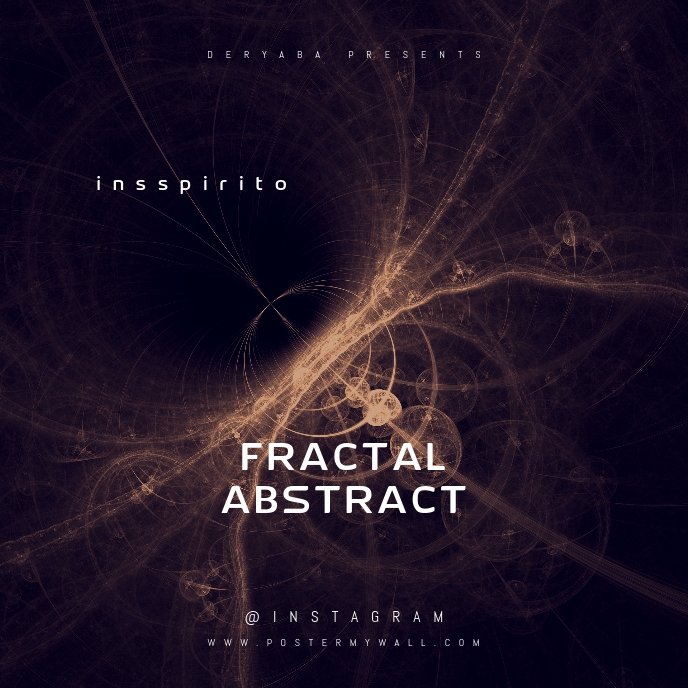Fractal Abstract CD Cover Template | PosterMyWall