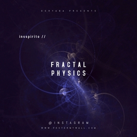 Fractal Physics Abstract CD Cover Template | PosterMyWall