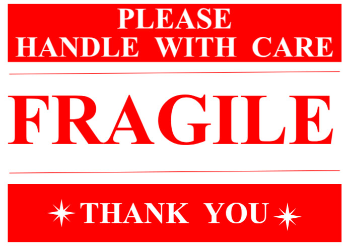 FRAGILE SIGN Template | PosterMyWall
