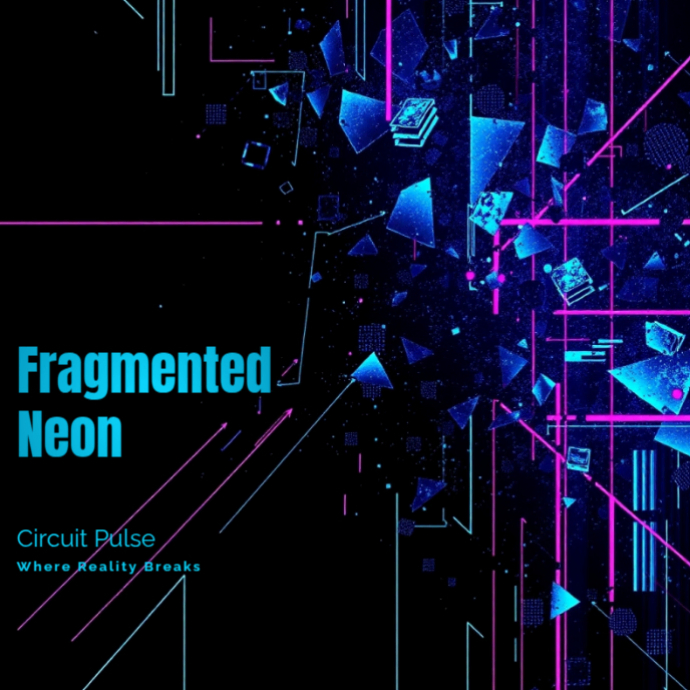 Fragmented Neon — Circuit Pulse (Glitch / Cyberpunk Album Cover Artwork ...