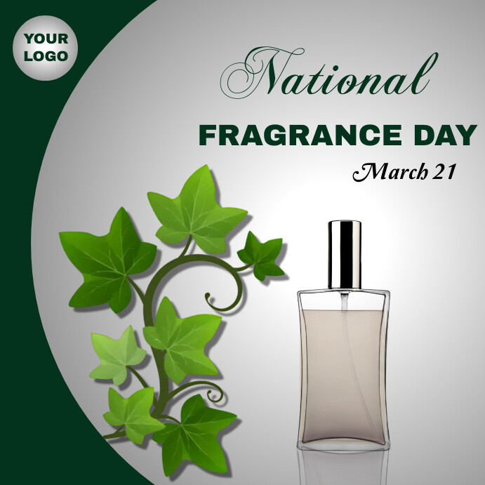 Fragrance day perfume product arrangements Template | PosterMyWall