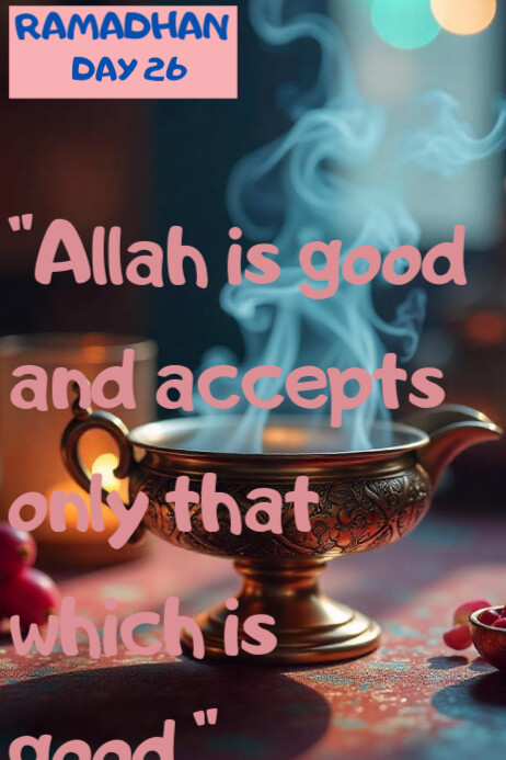 Fragrant Incense Burner with Smoke Rising Template | PosterMyWall