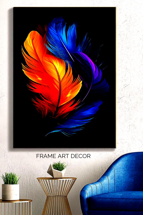 Frame Art Decor black poster Template | PosterMyWall