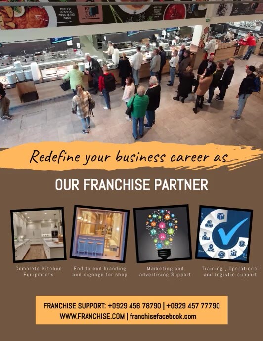 franchise flyer design Template | PosterMyWall