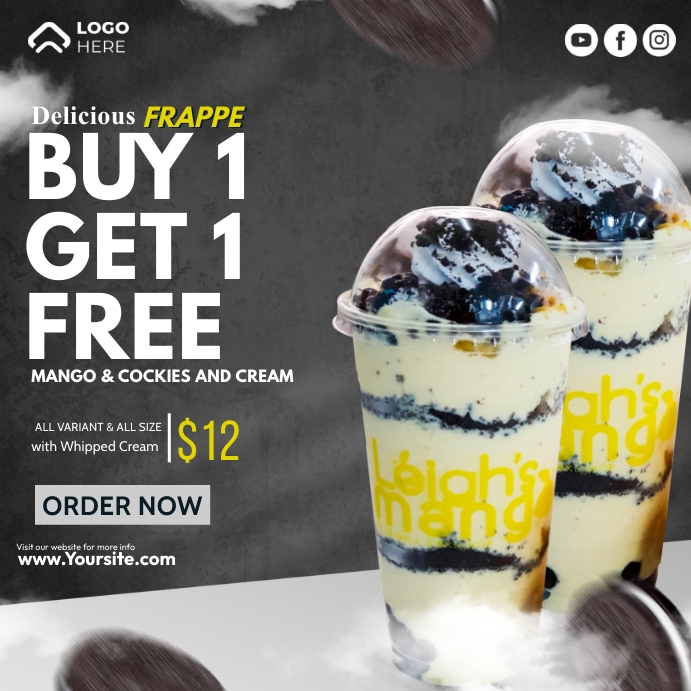 Plantilla de Frappe Deals Template | PosterMyWall