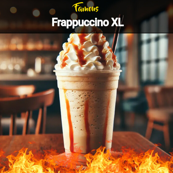 Frappuccino Coffee Drink Frappe Template | PosterMyWall