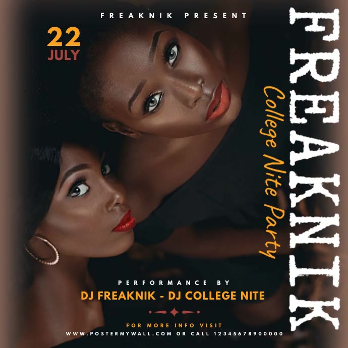 Freaknik College Night Party, Freaknik Post Template | PosterMyWall
