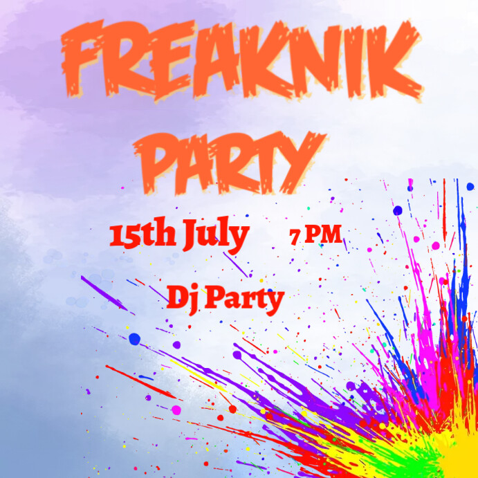 Plantilla de Freaknik | PosterMyWall