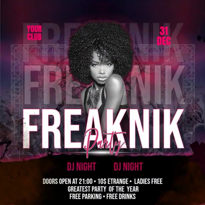 Freaknik Party Template | PosterMyWall