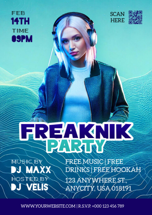 Freaknik Party Event Poster Flyer Template | PosterMyWall
