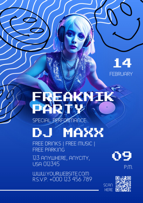 Modèle Freaknik Party Event Poster Flyer | PosterMyWall