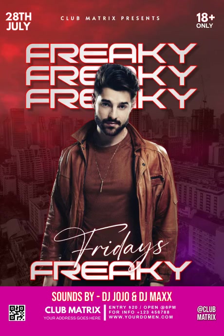 Plantilla de Freaky Friday | PosterMyWall