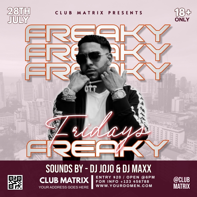 Freaky Friday Template | PosterMyWall