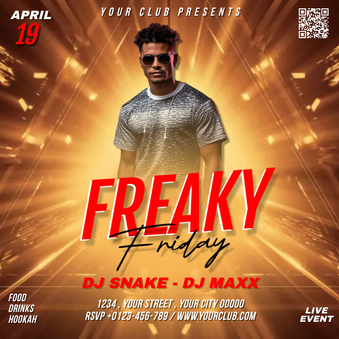 Plantilla de Freaky Friday | PosterMyWall