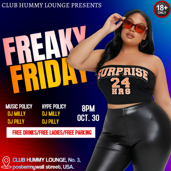 Freaky Friday Design Template | PosterMyWall