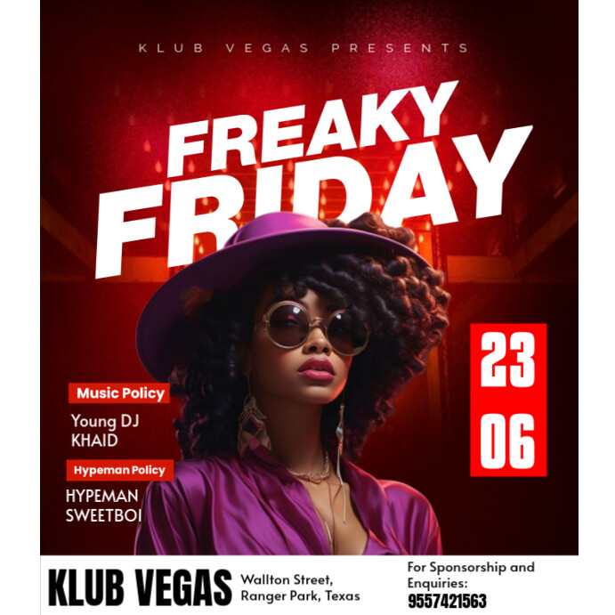 Modèle Freaky Friday | PosterMyWall