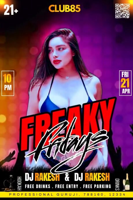 Copy of freaky friday night party | PosterMyWall