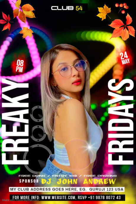 Plantilla de freaky friday night party | PosterMyWall